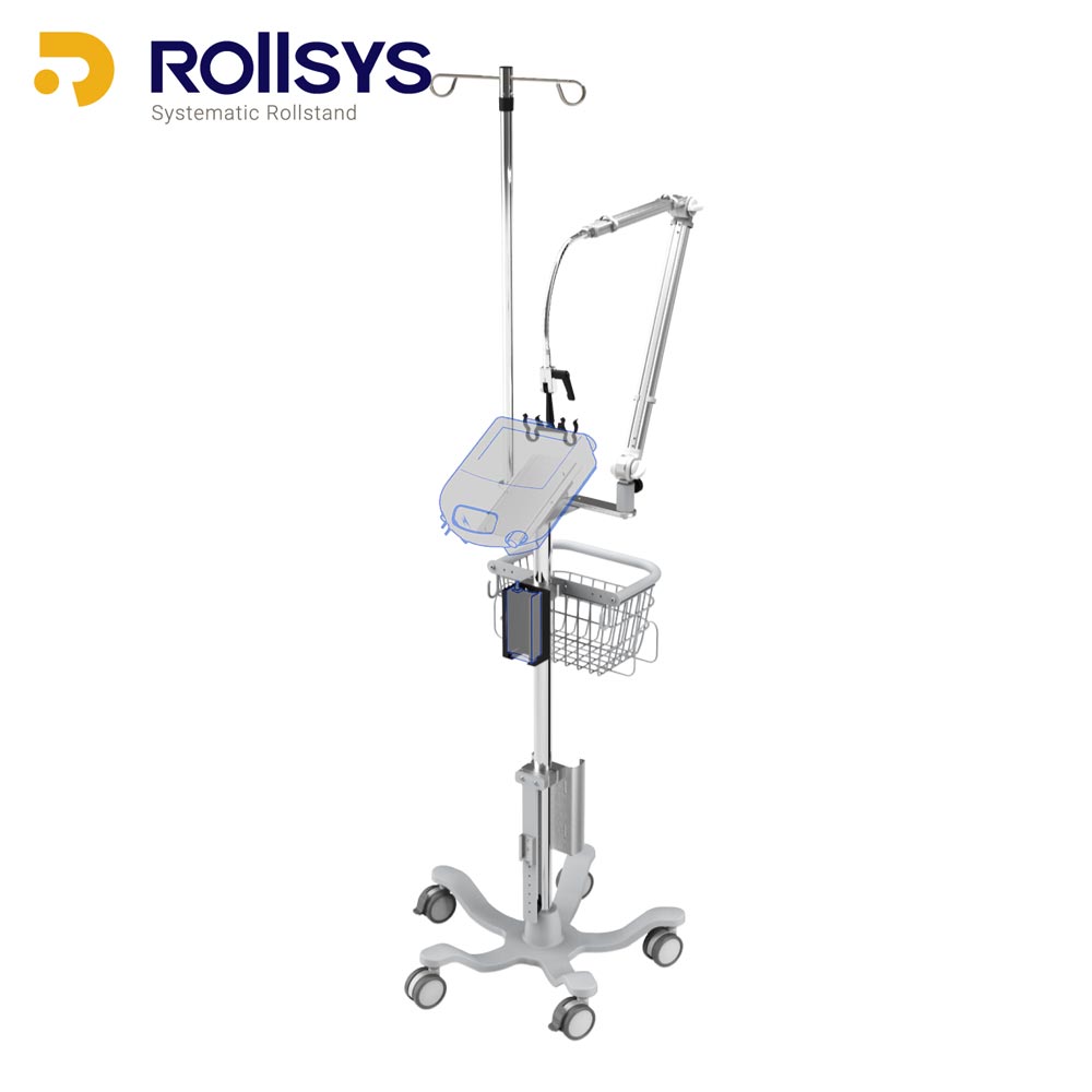 Resmed Ventilator Cart - OEM Medical Cart Solutions - Rollsys - Better ...